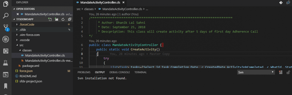 Dotnetcodex_TFS6 | SalesforceCodex