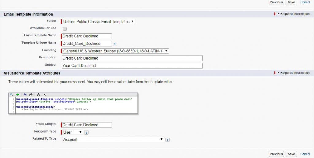 Send Email Using Email Template And Apex Salesforcecodex
