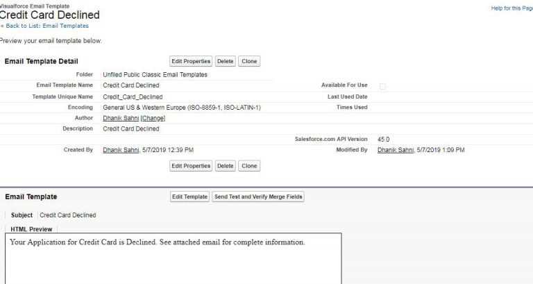 Send Email Using Email Template And Apex Salesforcecodex
